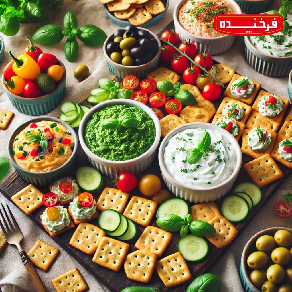 چطور با مینی کراکر یک میز پذیرایی حرفه‌ای بچینیم؟ - بیسکویت فرخنده ...